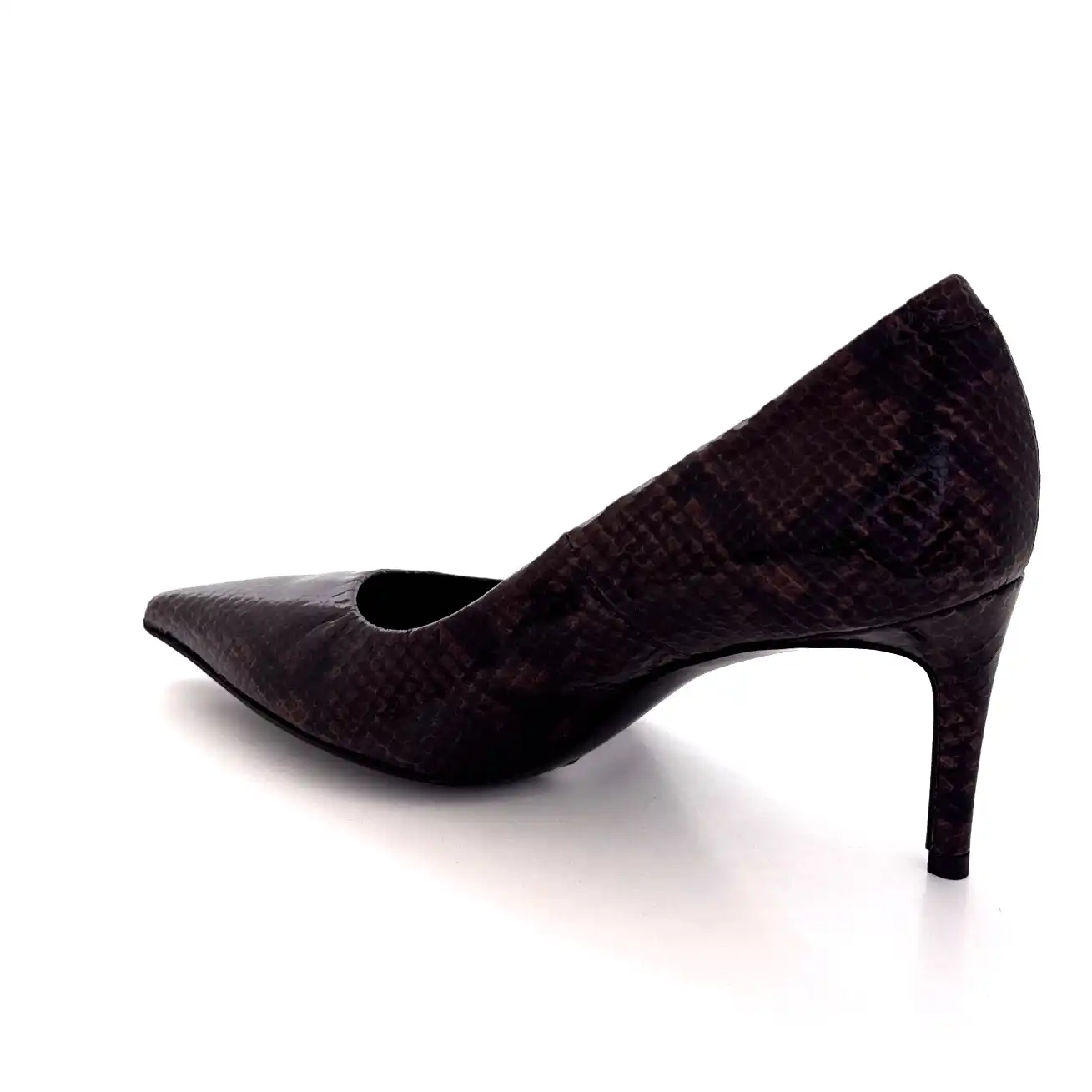 Guglielmo Rotta Aurora Brown Python Piele Lacuată 265,00 € Ivoire Chaussures